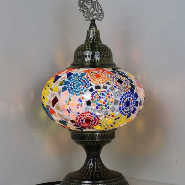 Masaüstü Osmanlı Mozaik Lamba – Hanedan Hediyelik